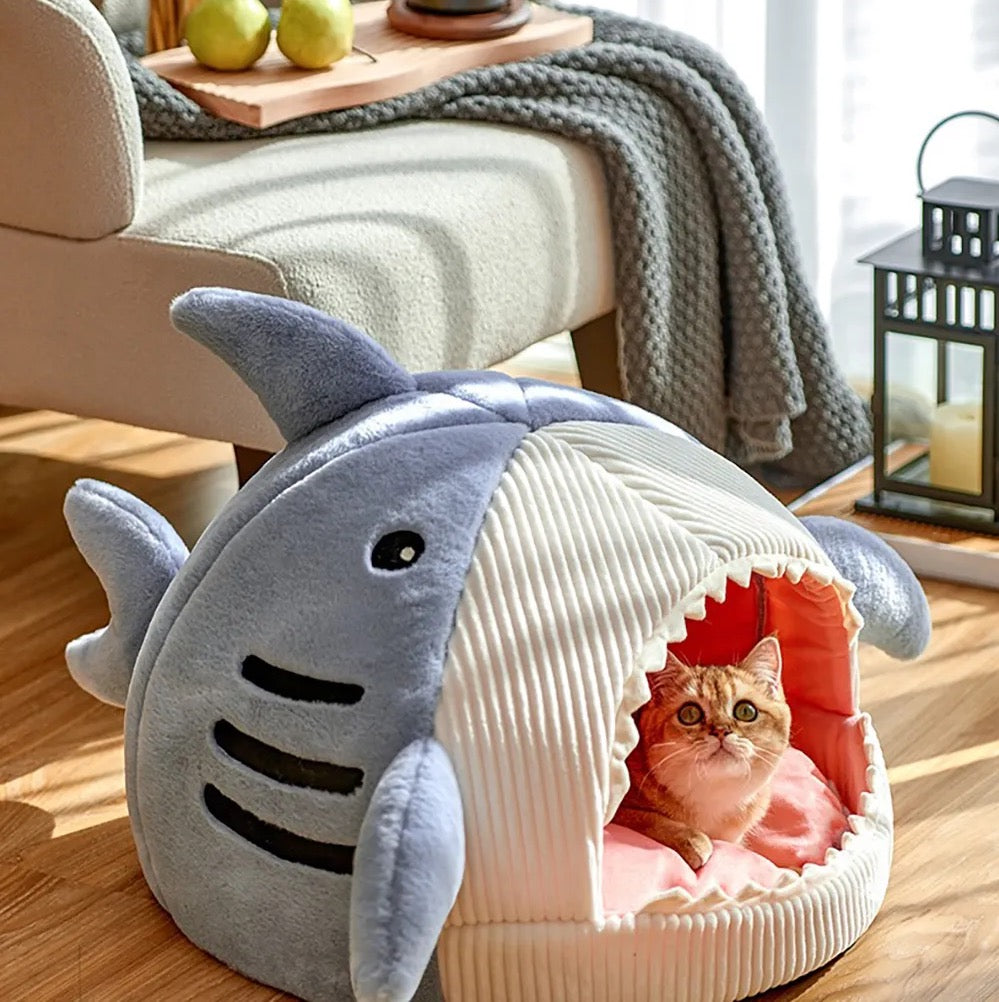 Shark Pet Cave Bed – THE PET BEDROOM